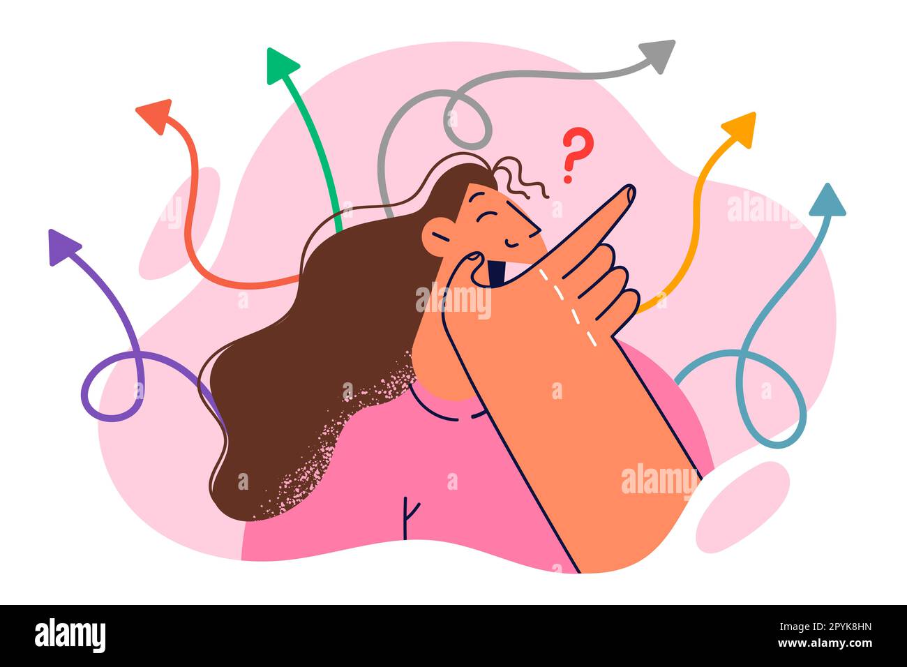 Girl makes difficult choice hi-res stock photography and images - Alamy