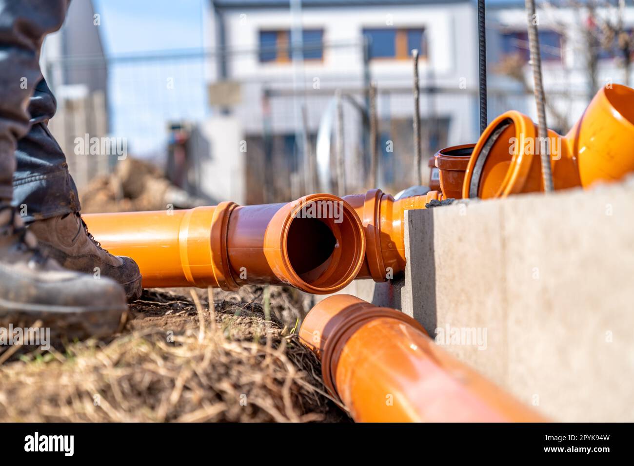 Sewerage installation hi-res stock photography and images - Alamy