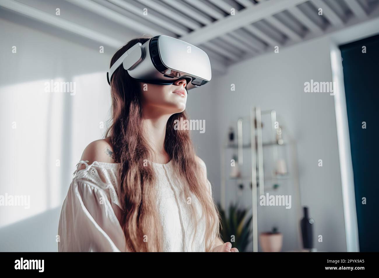 Person using vr hi-res stock photography and images - Alamy