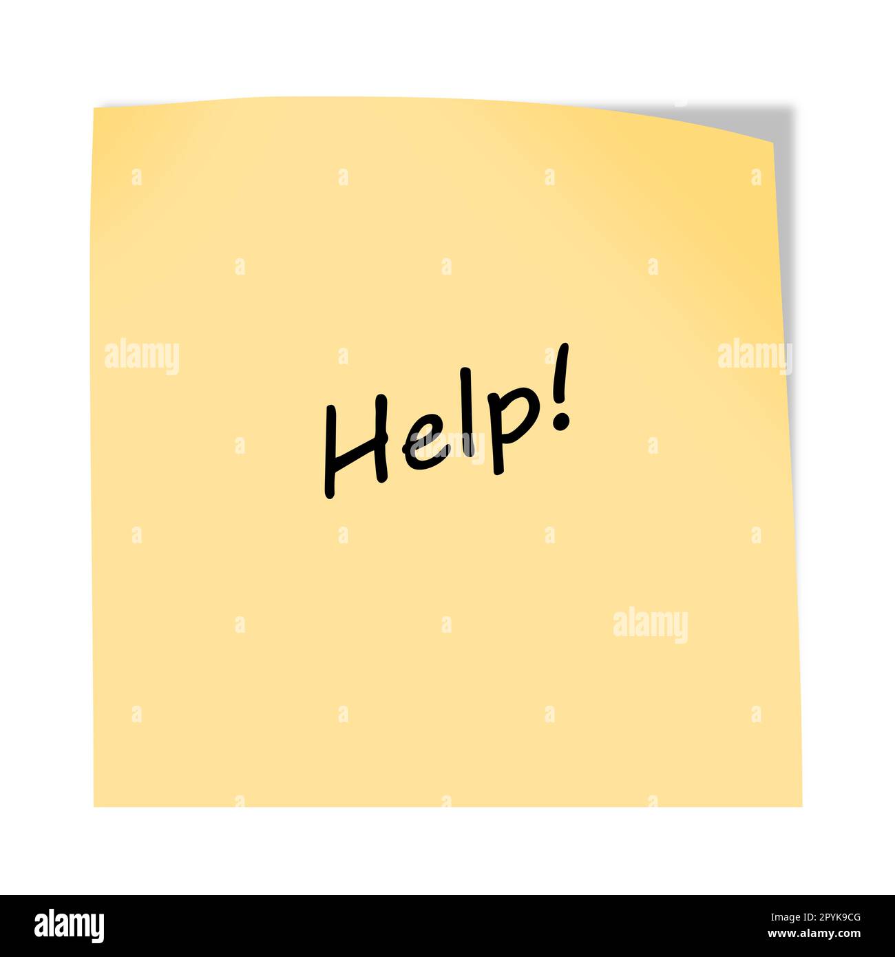 Help 3d illustration post note reminder on white with clipping path ...