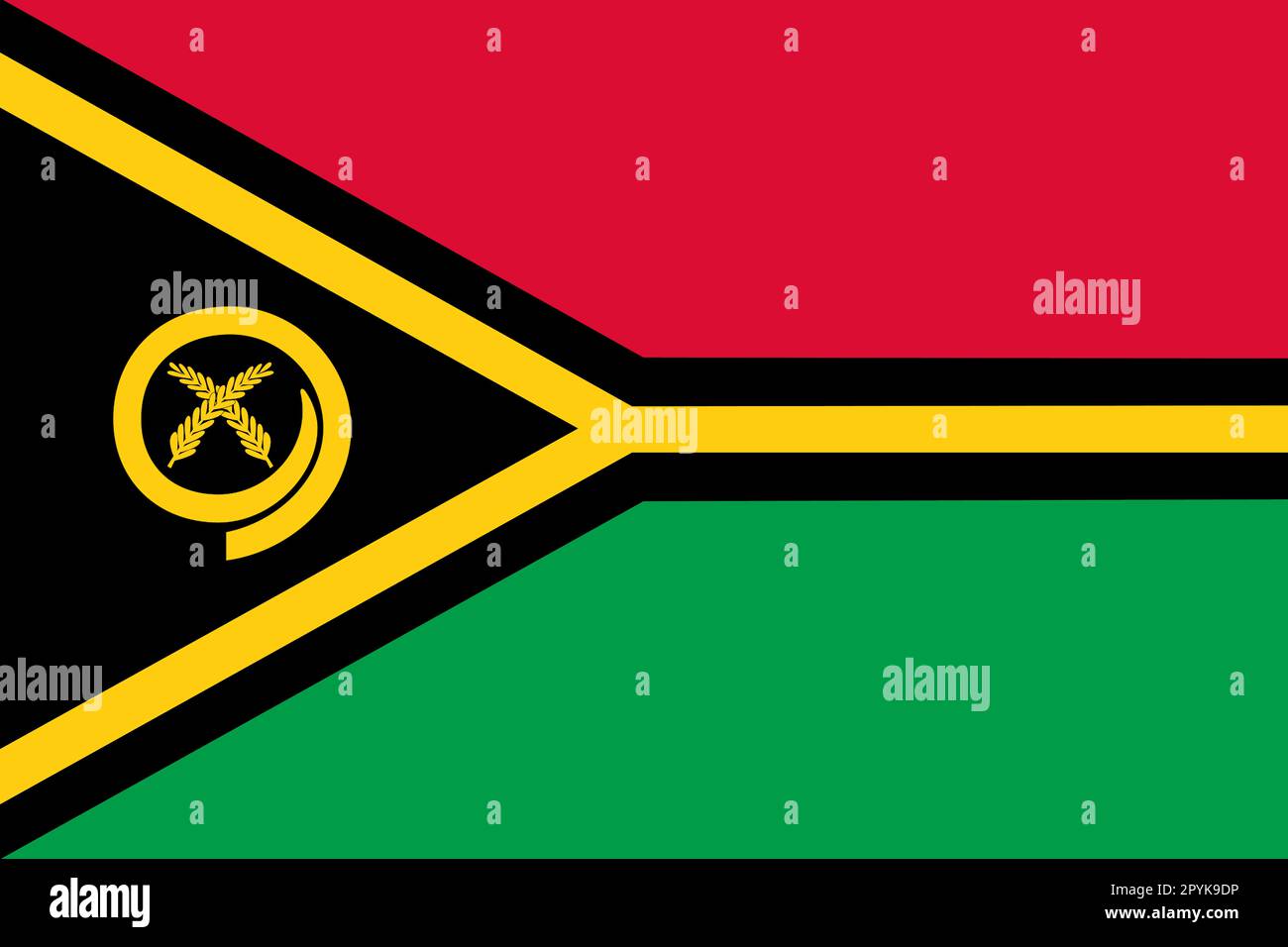 Vanuatu flag background illustration yellow black red and green Stock ...