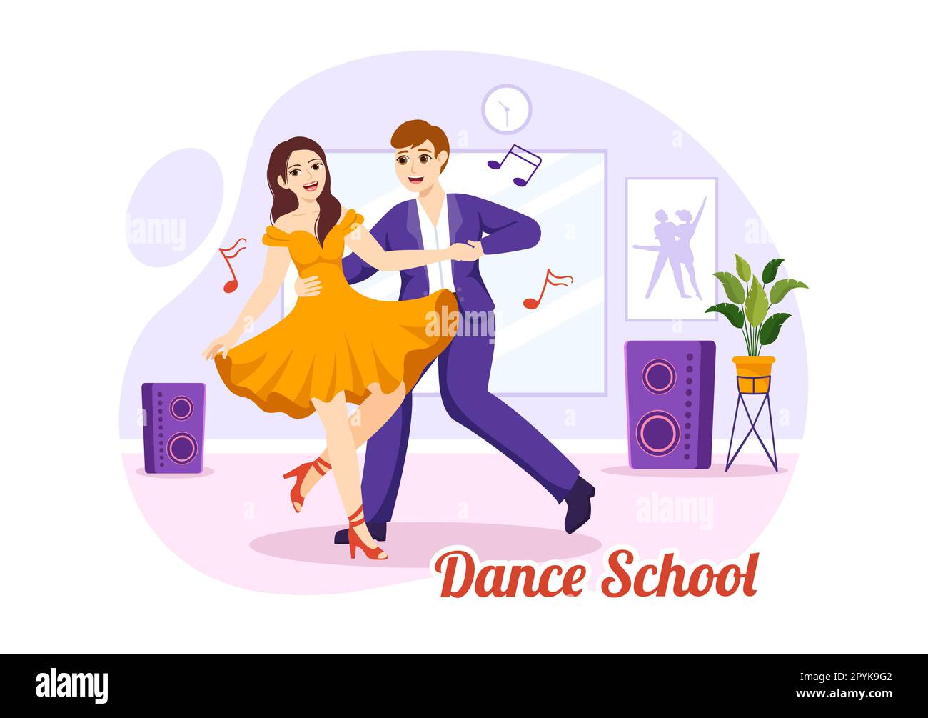 Salsa dancer cartoon hi-res stock photography and images - Alamy