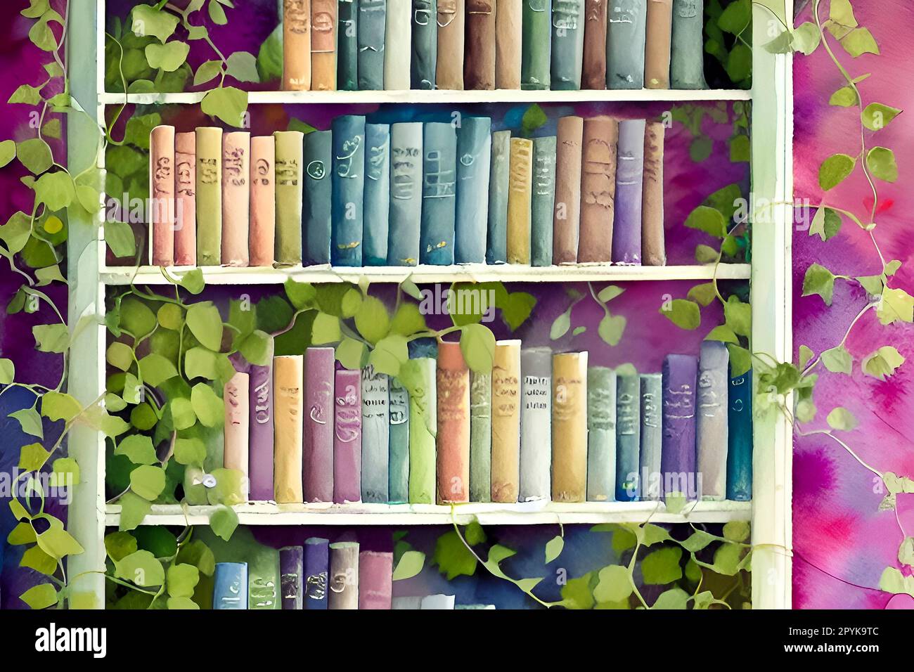 Bookshelf vector hi-res stock photography and images - Alamy