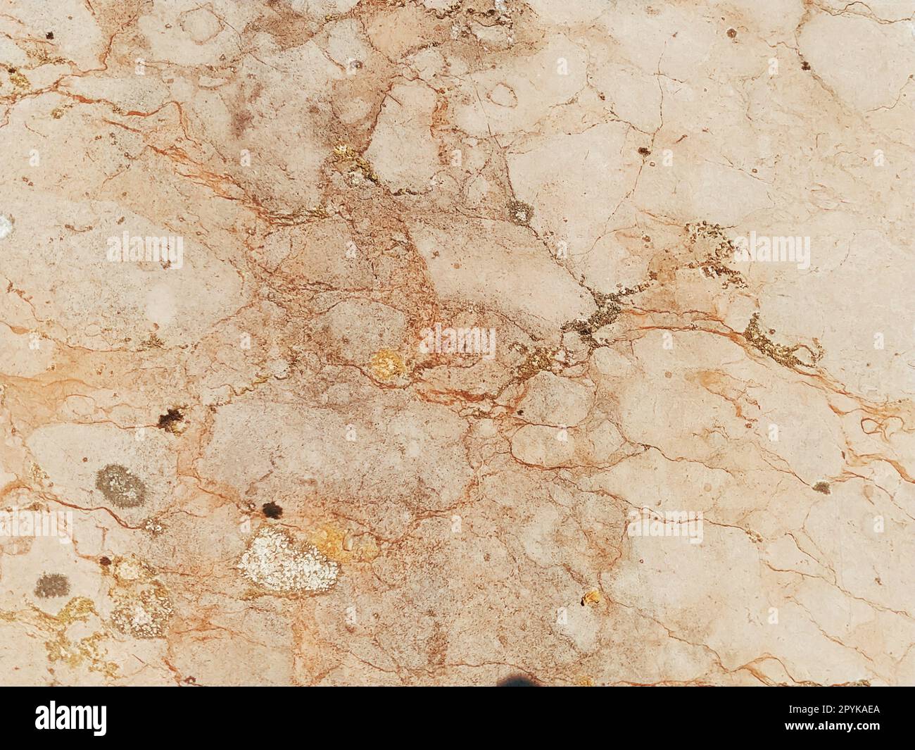 Marble background, white rock. Marble with cracks. Beige, yellow and ...