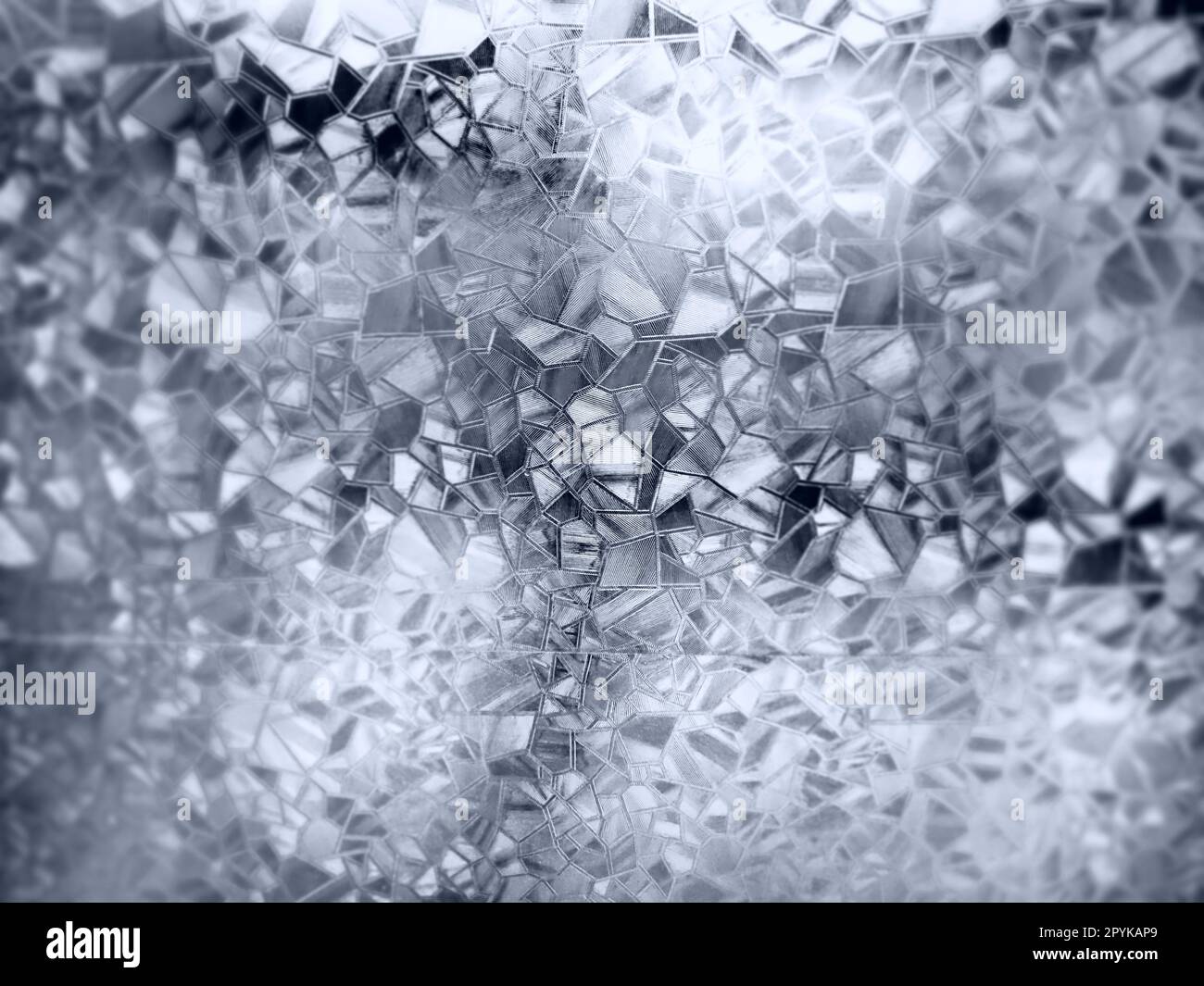 Embossed glass background. Corrugated glass monochrome. Refraction of ...