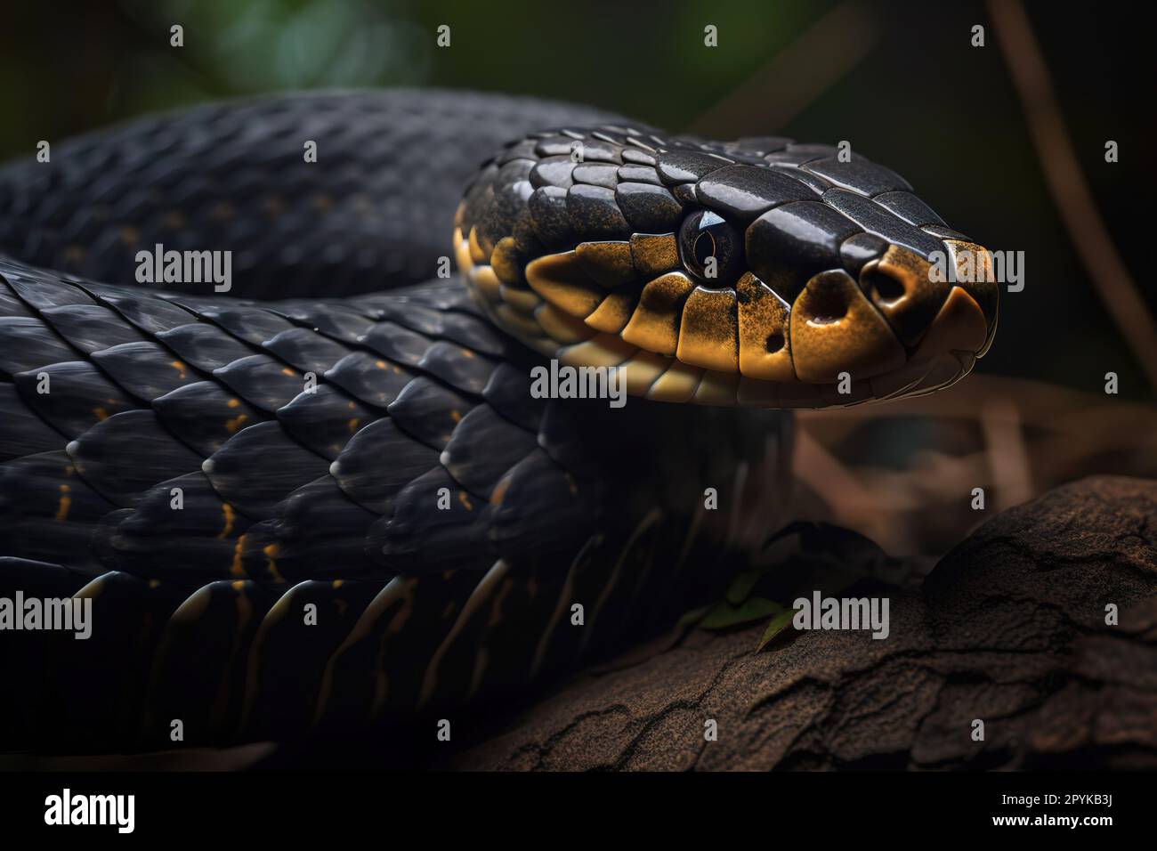 A fierce and intimidating King Cobra poised to strike - This King Cobra ...