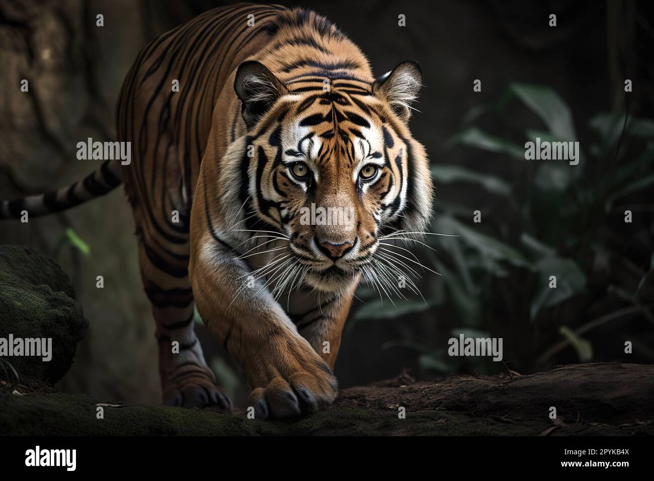 Tiger stalking prey panthera tigris hi-res stock photography and images ...
