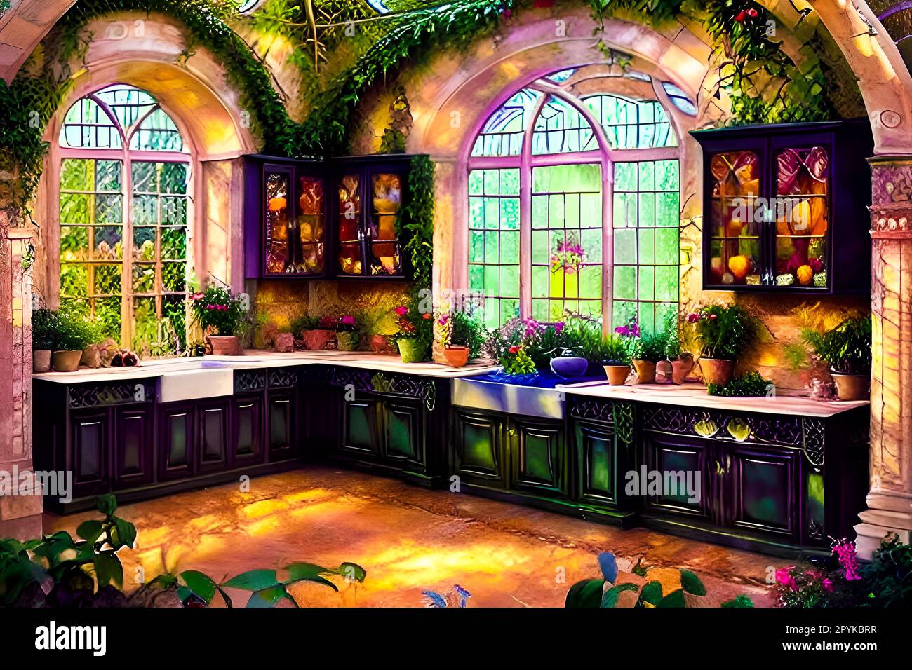 Beautiful fresco inside church hi-res stock photography and images - Alamy