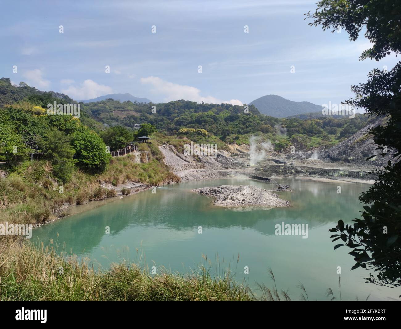 Sulfur Valley Recreation Area at Beitou District, Taipei Stock Photo ...