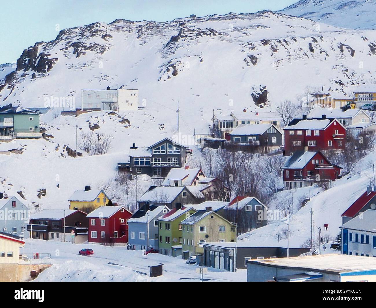 Norway, Troms og Finnmark - HonningsvÃ¥g on MagerÃ¸ya Island Stock ...