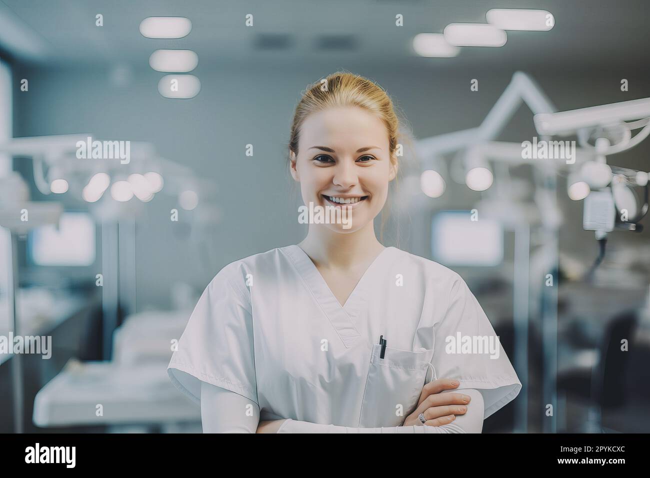 Friendly smiling person hi-res stock photography and images - Alamy