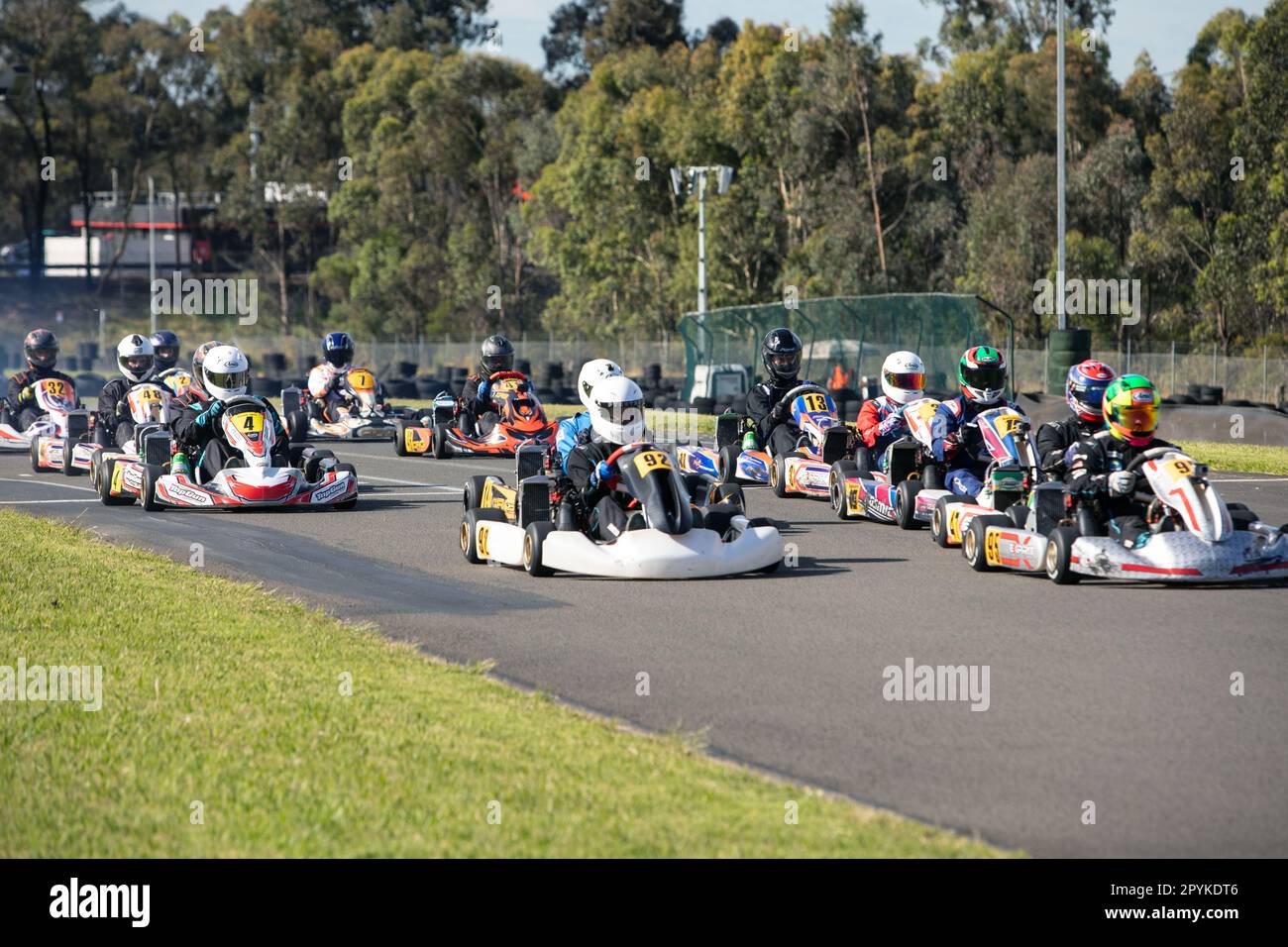 Kart Racing Eastern Creek, Sydney, NSW Stock Photo - Alamy