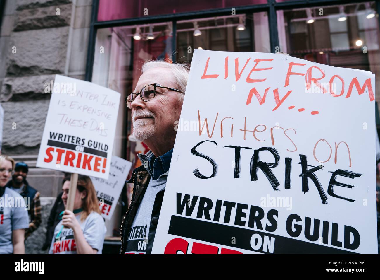New York, United States. 03rd May, 2023. Writer Tom Straw is concerned ...