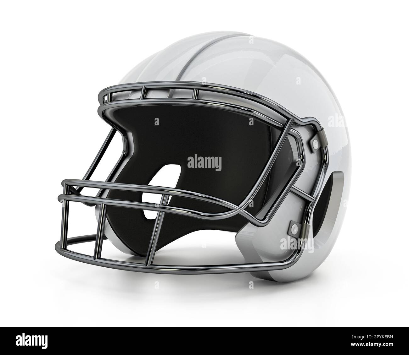 Football helmet isolated on white background. 3D illustration Stock ...