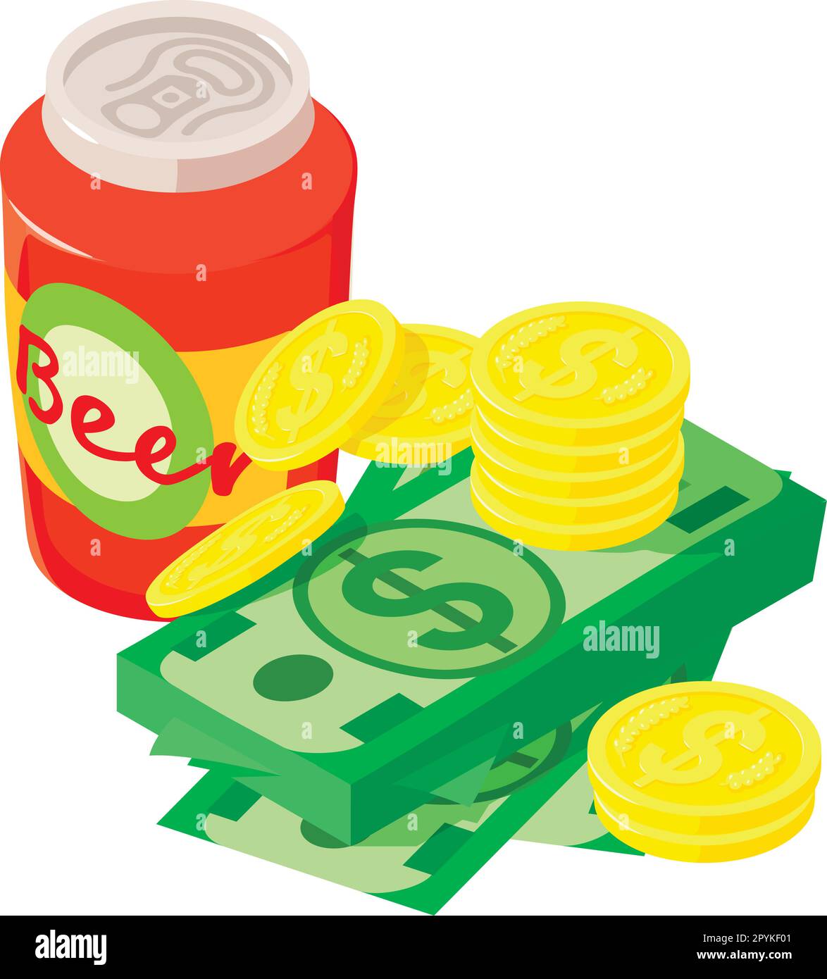 Beer bill Stock Vector Images - Alamy