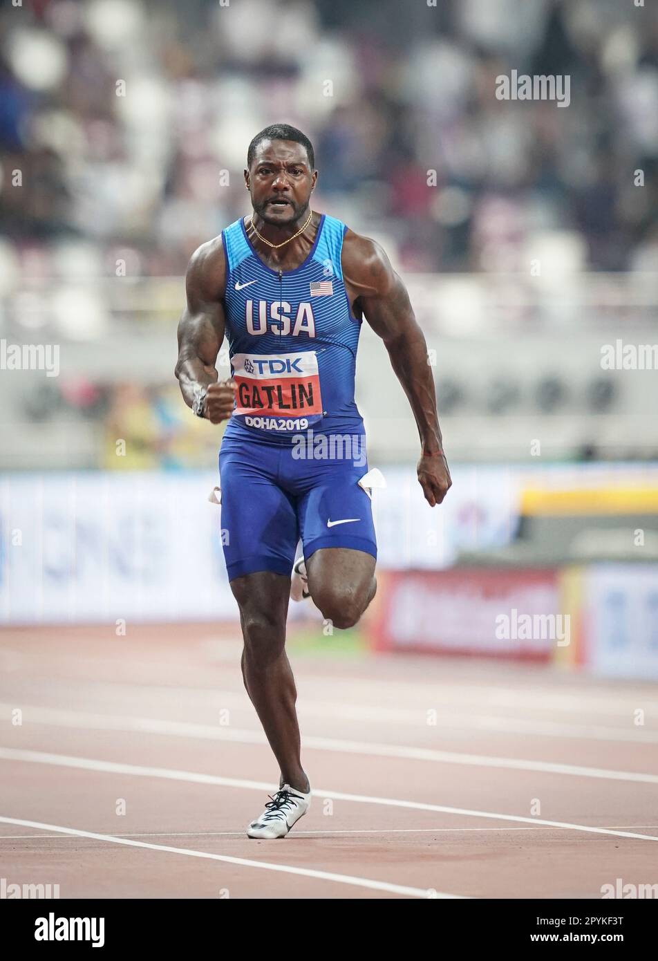 Justin Gatlin Running