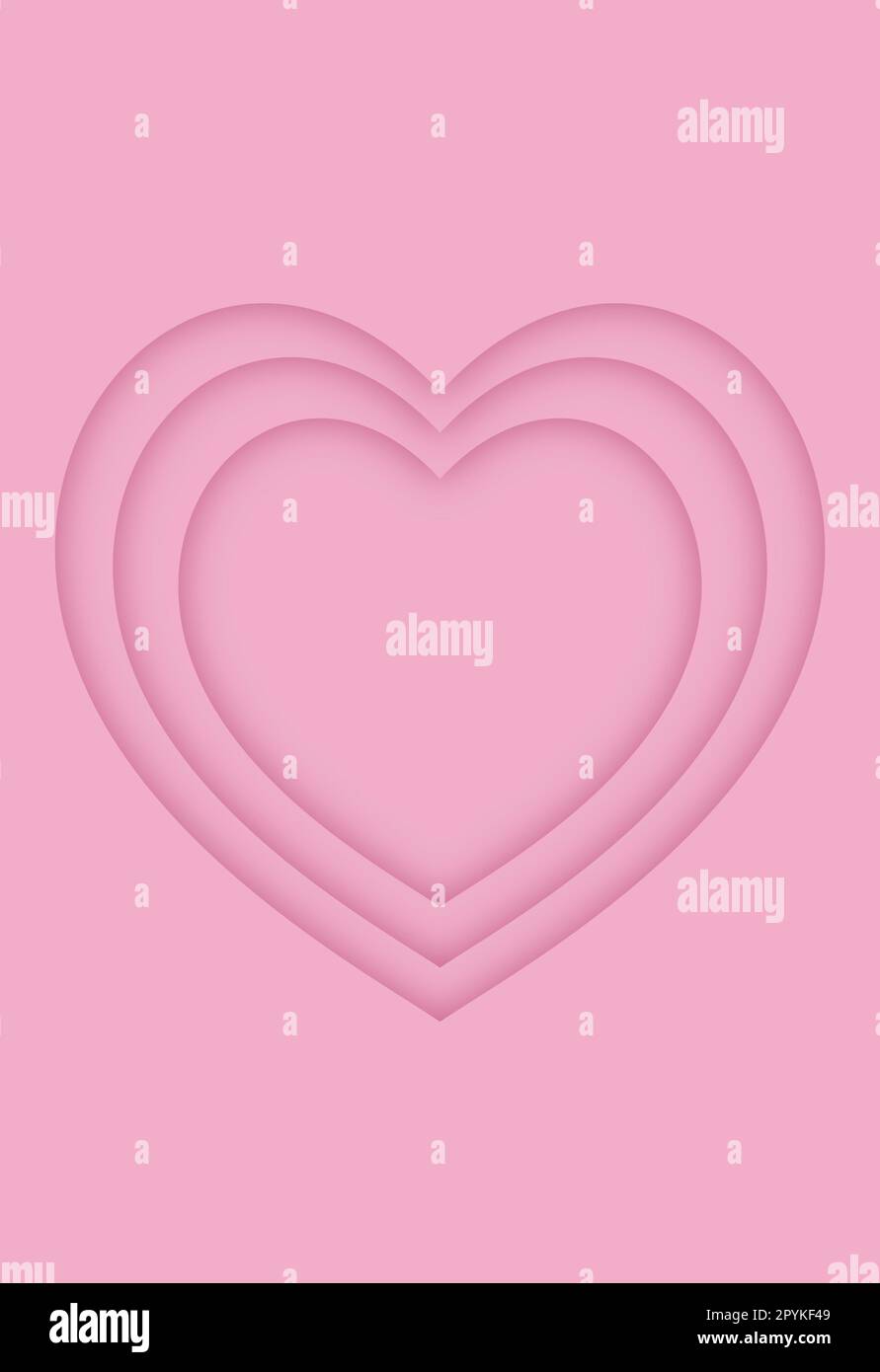 Three hollow heart patterns overlap Stock Vector Image & Art - Alamy