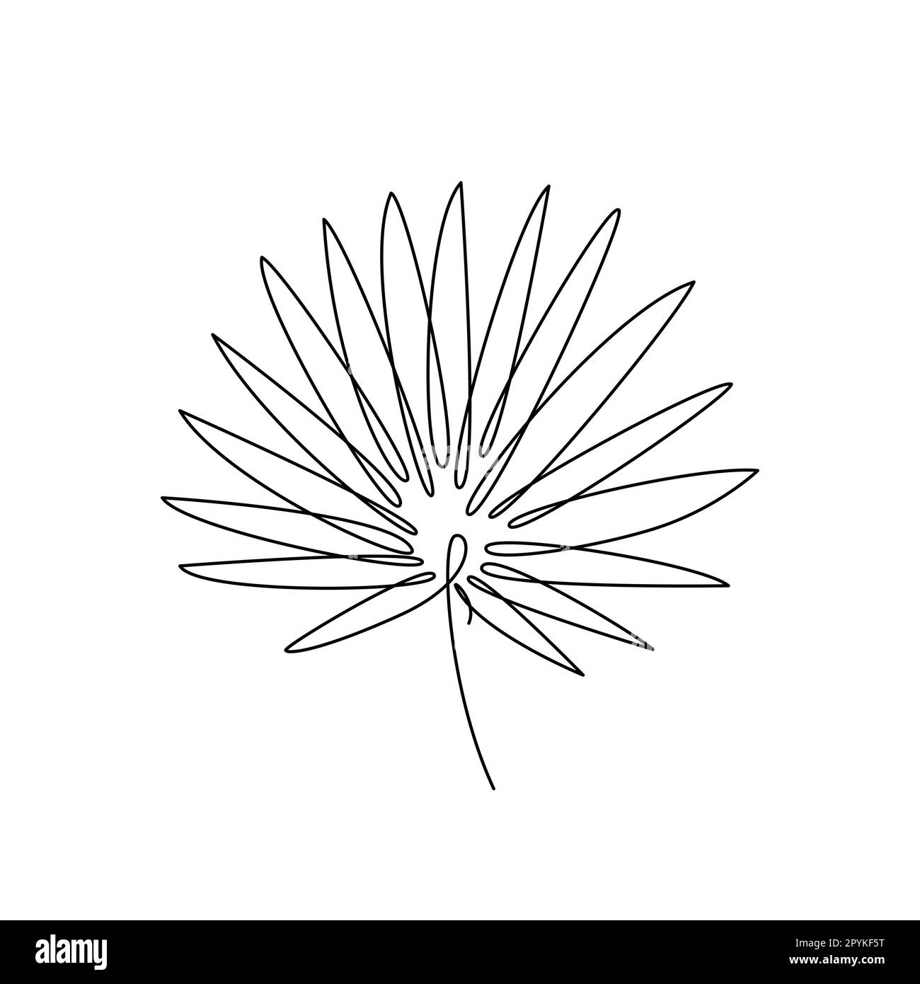 LEAF LINE ART. Vector plant leaf Continuous Line Drawing. Vector for ...