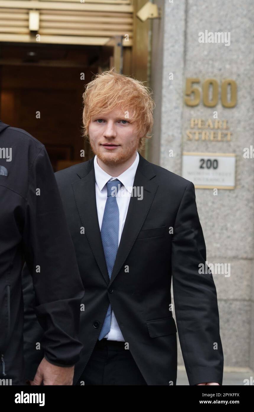 Ed sheeran leaves court in hi-res stock photography and images - Alamy