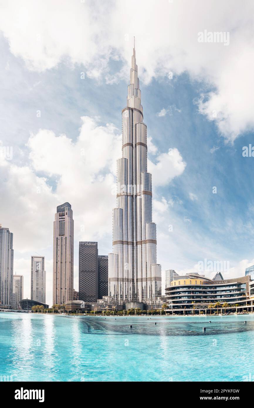 18 January 2023, Dubai, UAE: Scenic view of Dubai skyline, with the ...