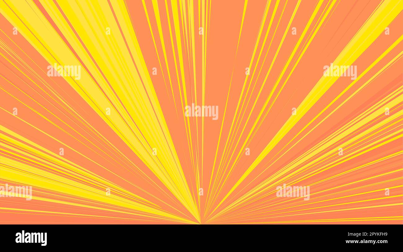 Orange radial lines abstract vector background Stock Vector Image & Art ...