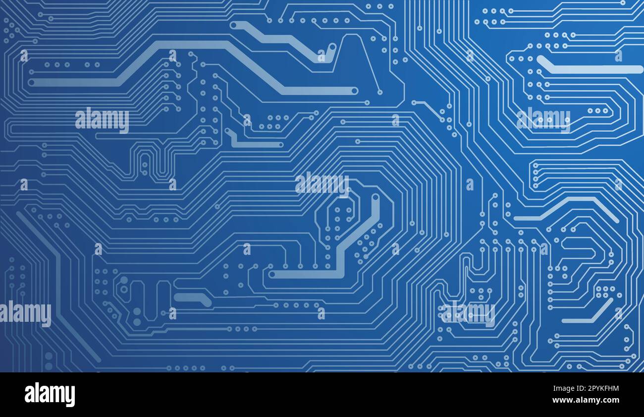 A blue background of circuits and technology Stock Vector Image & Art - Alamy
