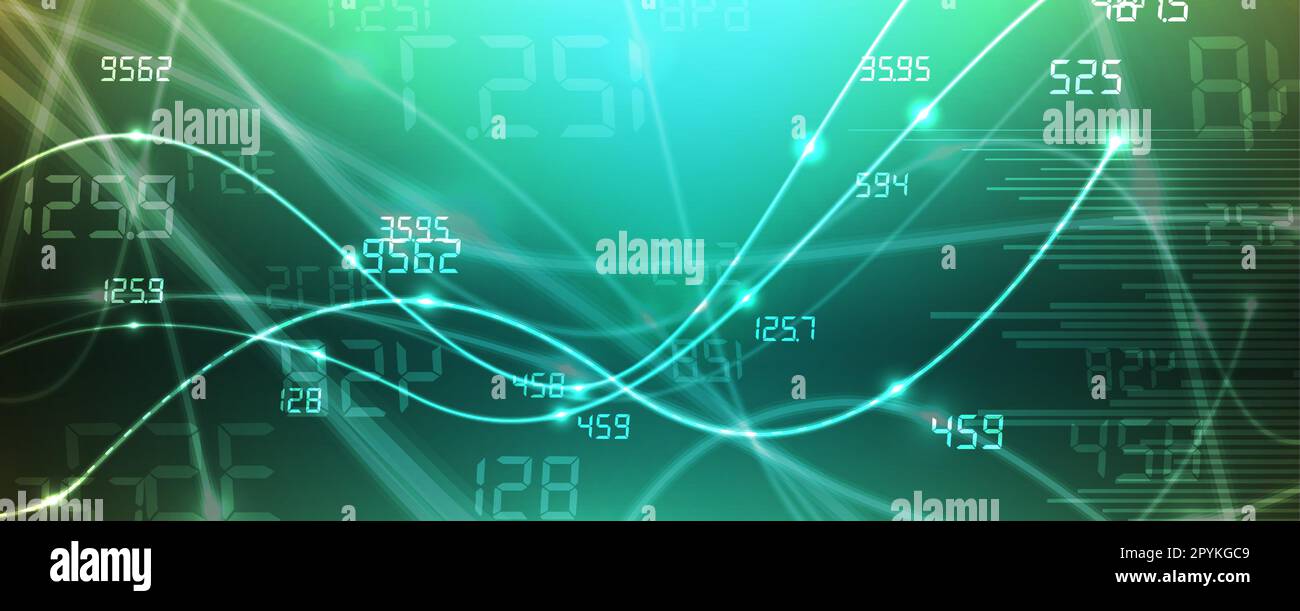 Abstract Artificial intelligence. Technology web background. Virtual ...