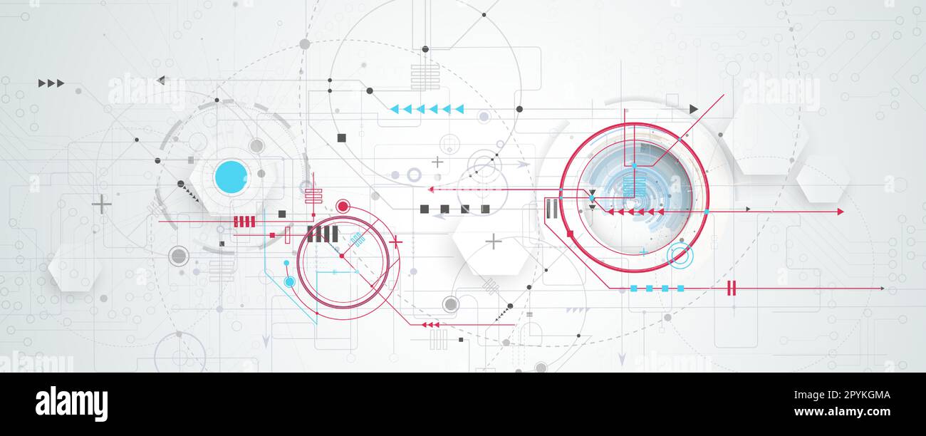 Computer circuit board data processing Stock Vector Images - Alamy