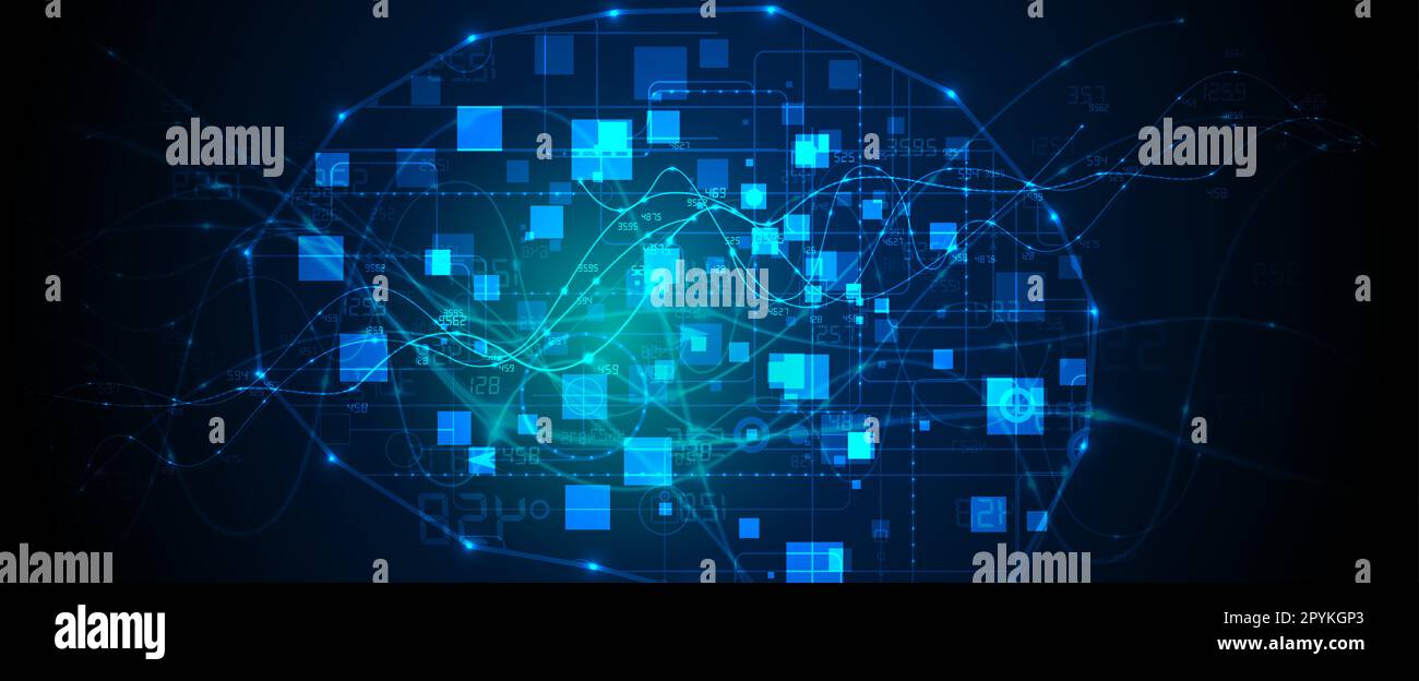 Abstract circuit board futuristic technology processing business background Stock Vector Image ...