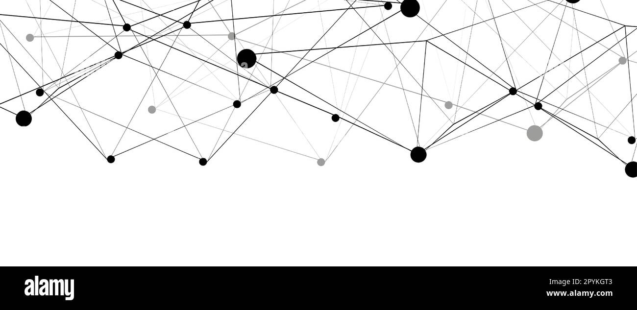 Neural network concept. Connected cells with links. High technology process. Abstract futuristic ...