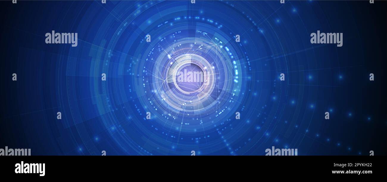 Neural network concept. Connected cells with links. High technology ...