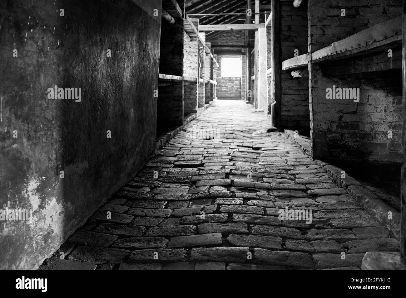 Furnaces for burning corpses in a concentration camp in Poland from ...
