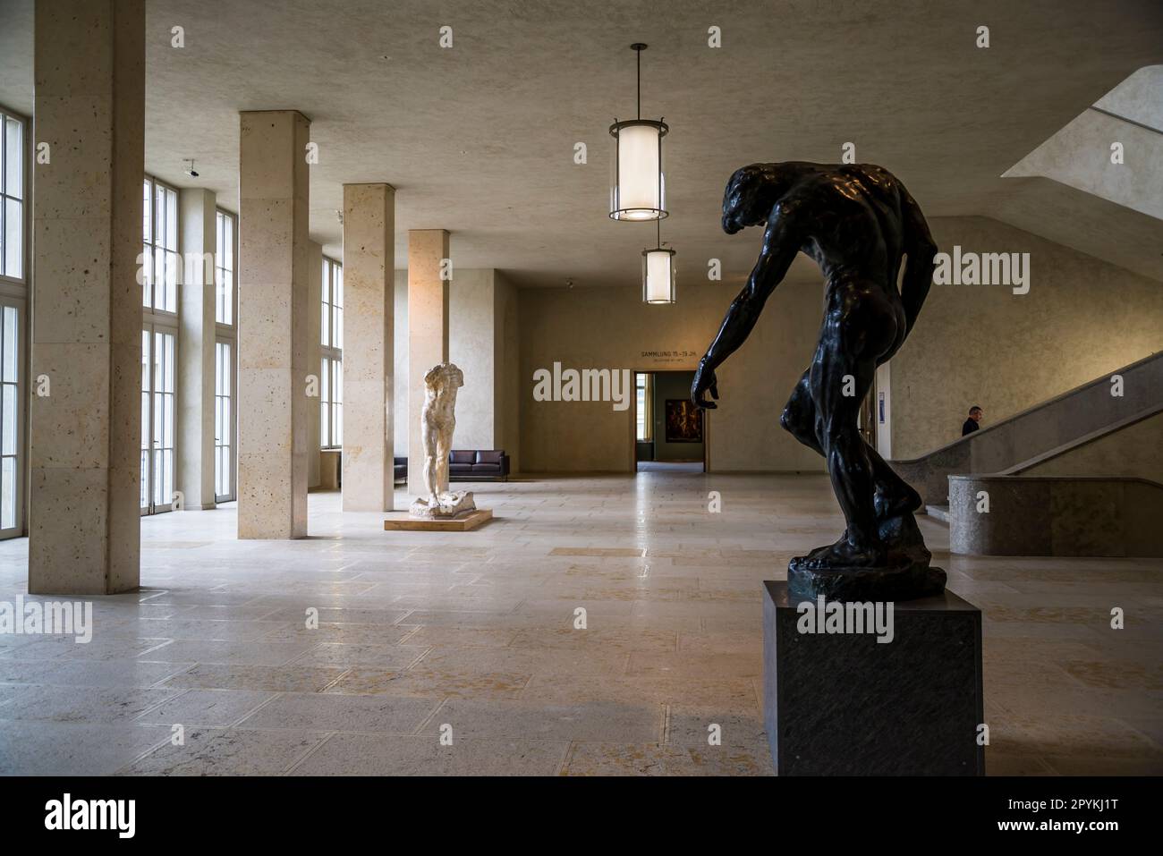 "Adam or the Little Shadow" and Walking Man sculpture by Auguste Rodin ...