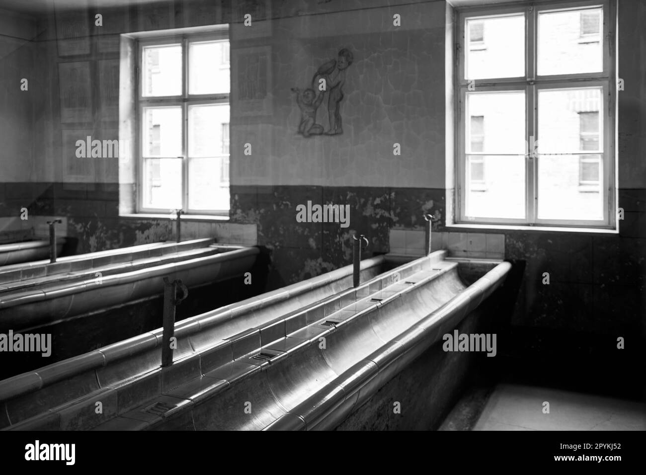 Concentration camp toilet Black and White Stock Photos & Images - Alamy