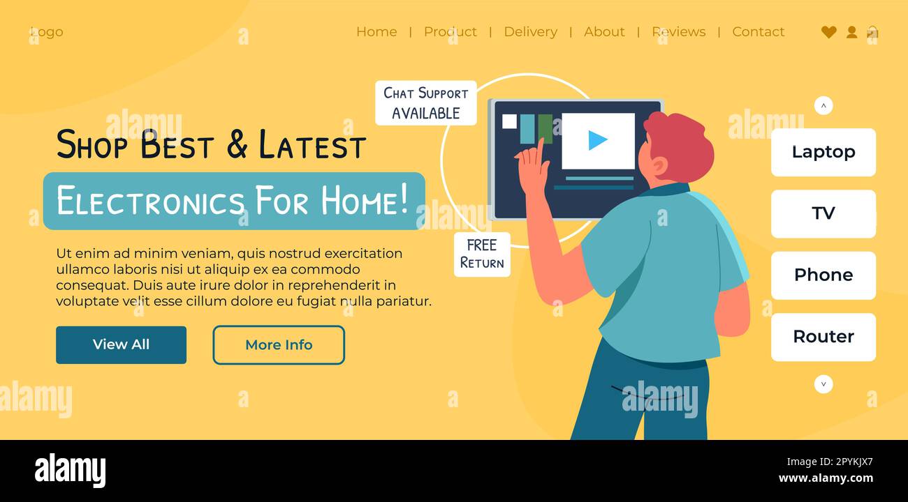 Tv department store tvs electronics Stock Vector Images - Alamy