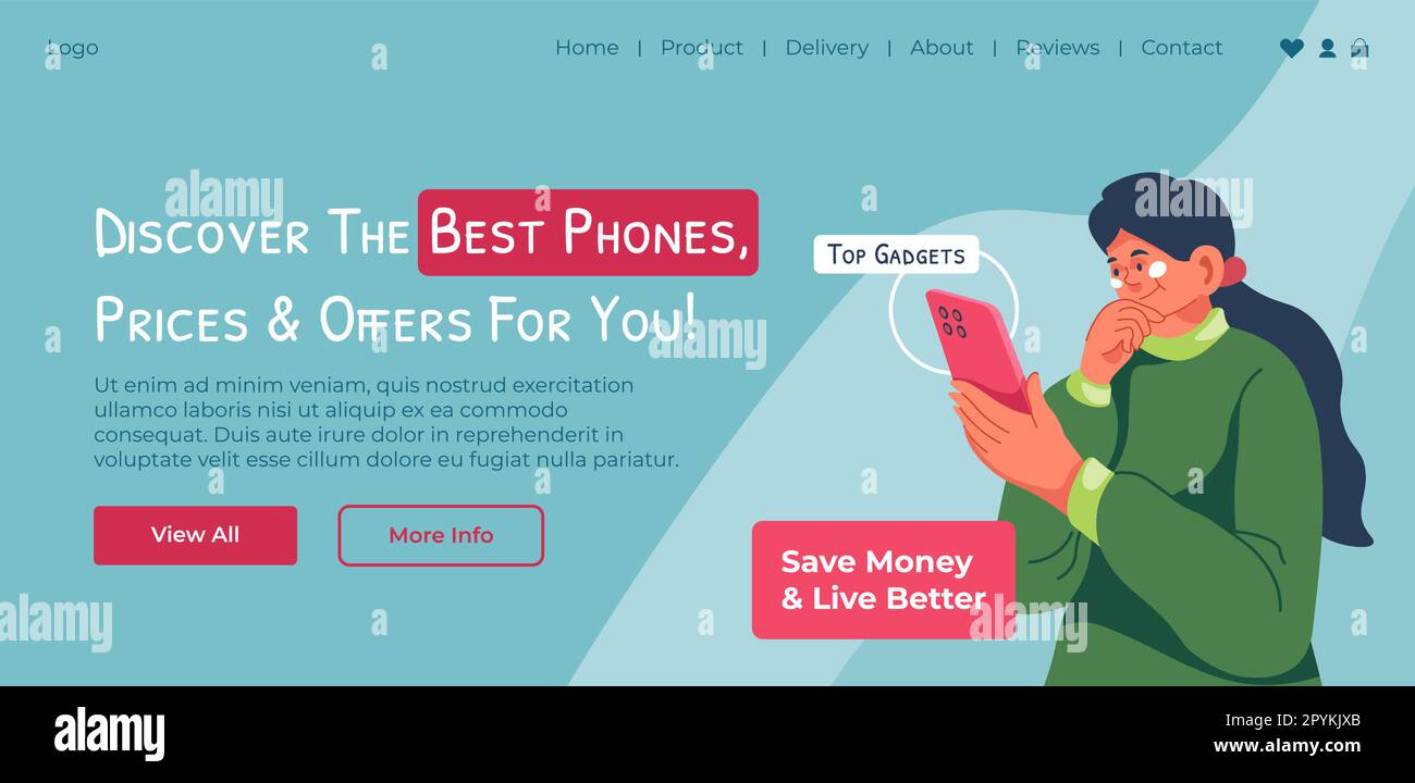 Discover best phones, prices and offers for you Stock Vector Image ...