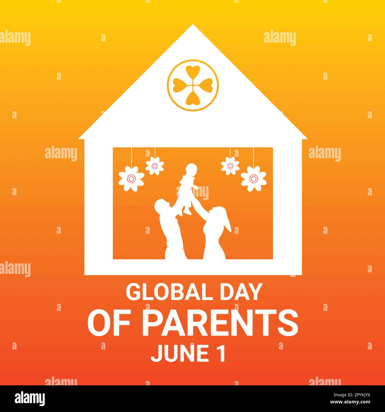 Global Day of Parents. June 1. Holiday concept. Template for background ...