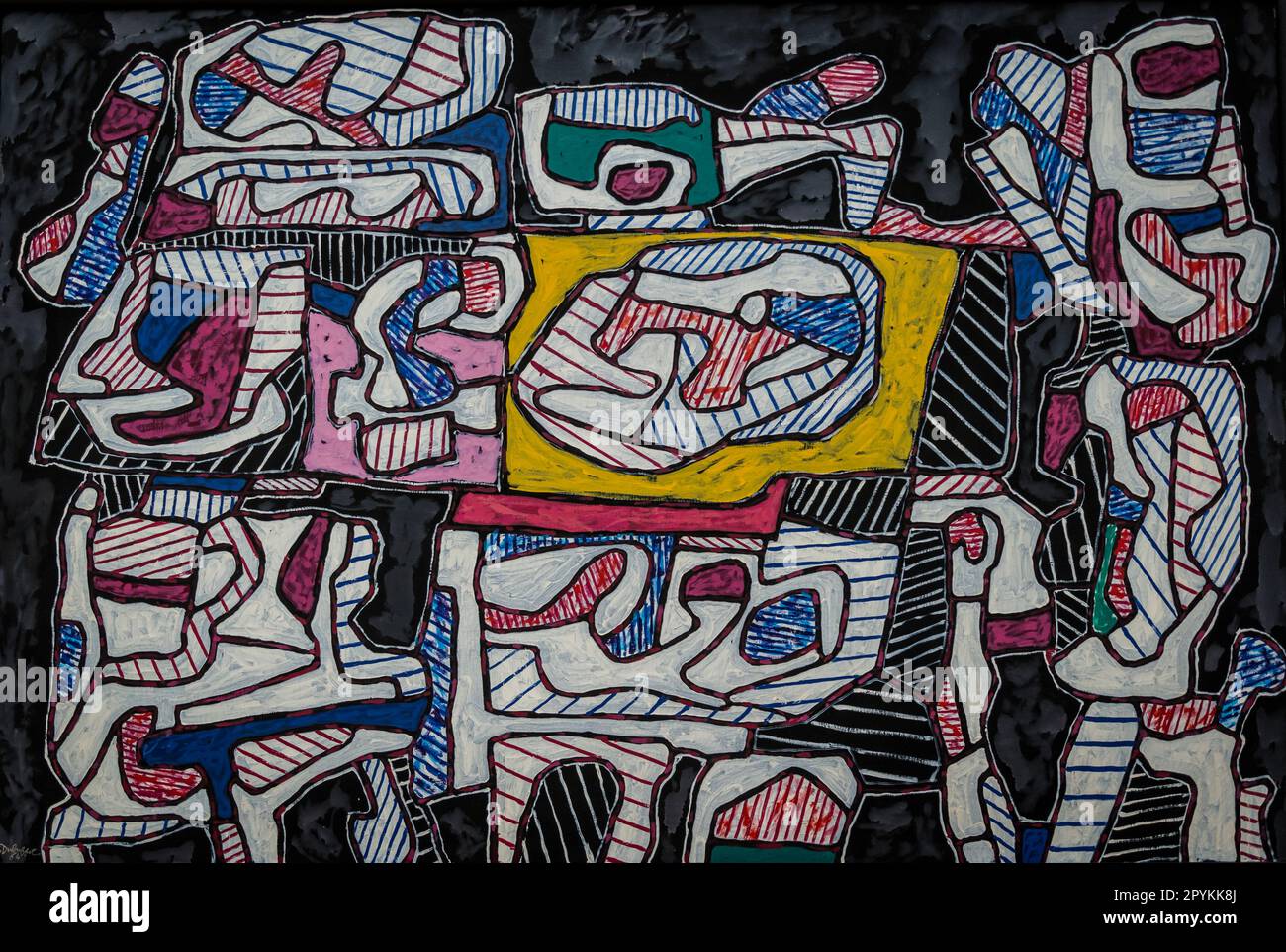 Jean Dubuffet painting, 1964, Kunstmuseum Basel, Basel, Switzerland ...