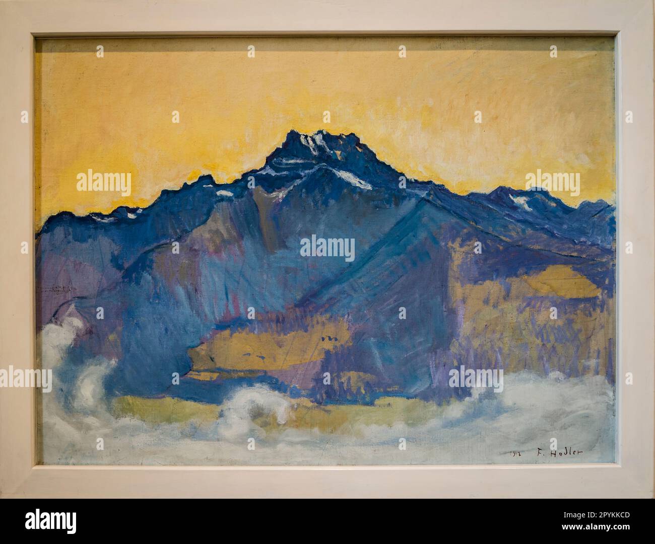 Ferdinand Hodler mountain landscape painting, 1912, Kunstmuseum Basel ...