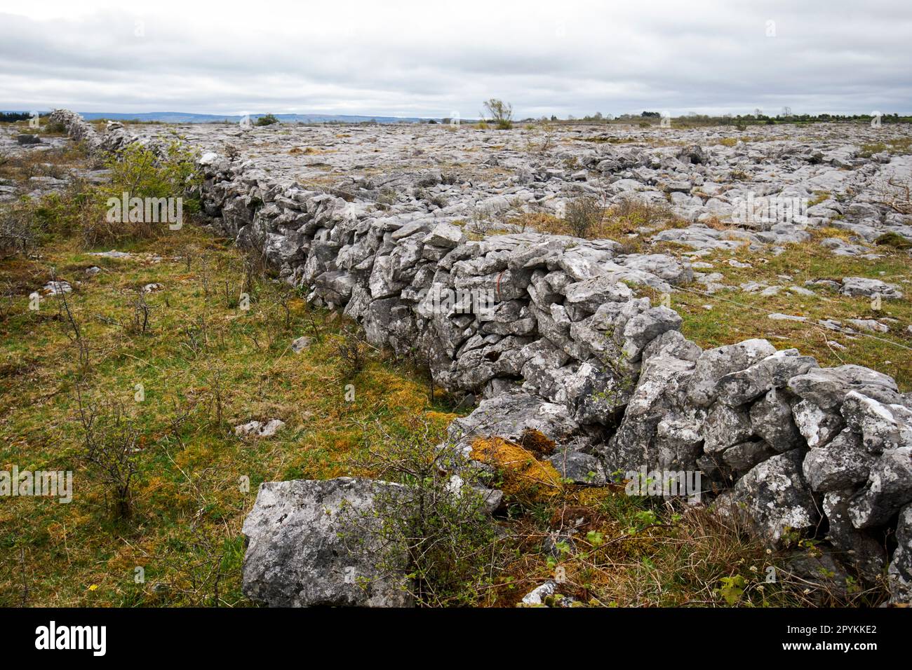 dry stone wall heavy rocks the burren county clare republic of ireland ...