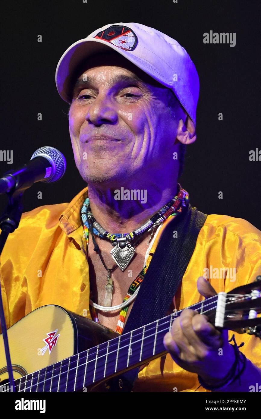 Beauvais, France. 03rd May, 2023. French musician Manu Chao performs ...