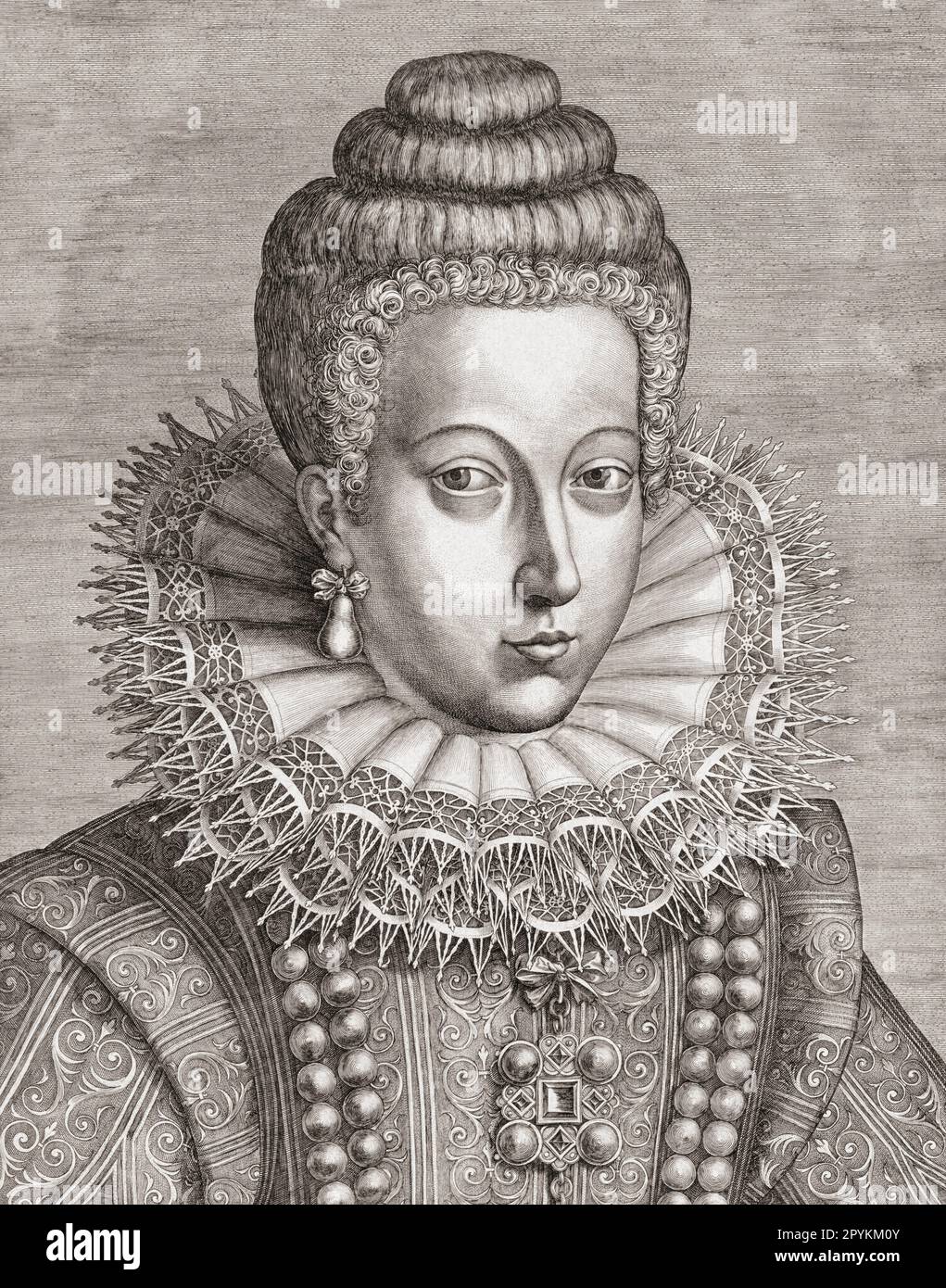 Marie de Medici, 1573 - 1642. Queen of France and Navarre as the second ...