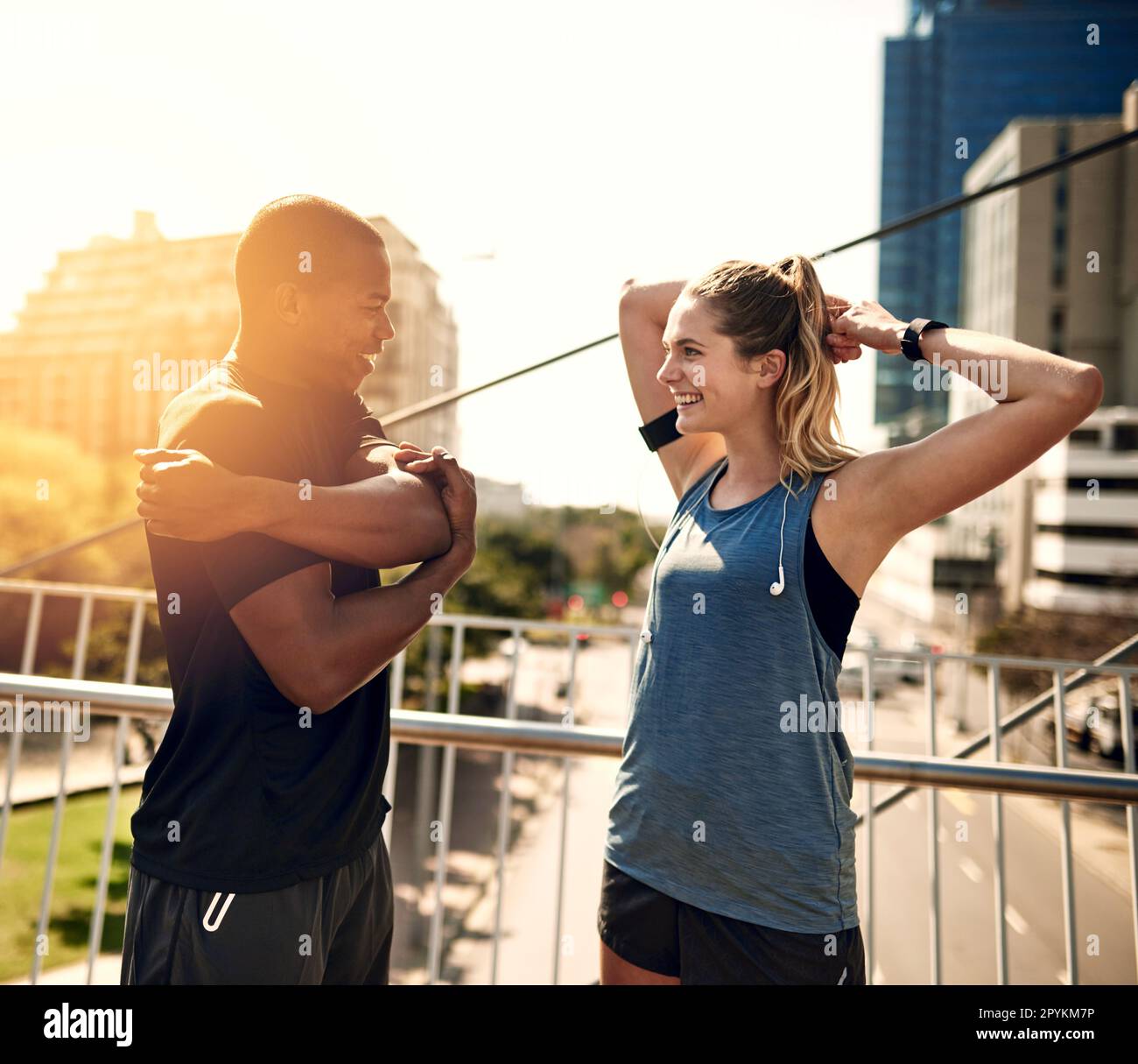 Surround you with people who make you a better person. two sporty young ...