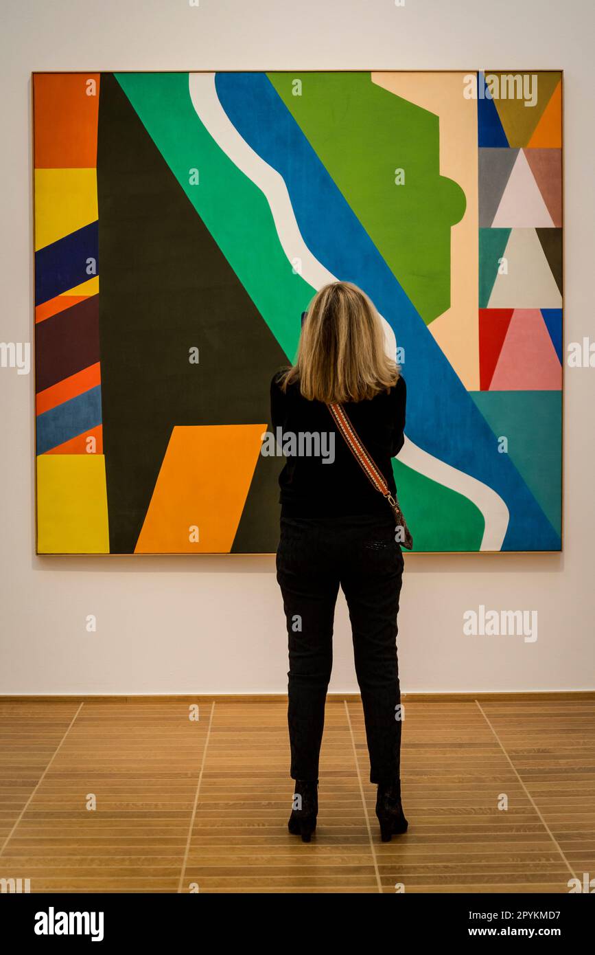 Abstract painting by Shirley Jaffe in exhibition 'Form as Experiment ...