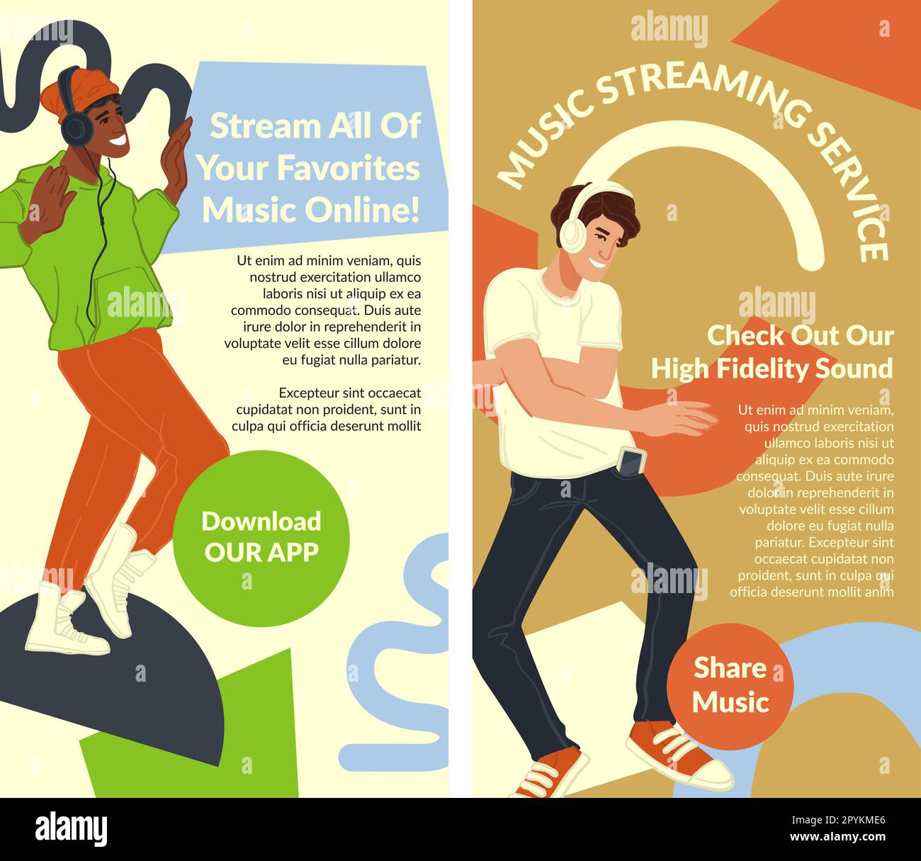 Audio app favorite music Stock Vector Images - Alamy