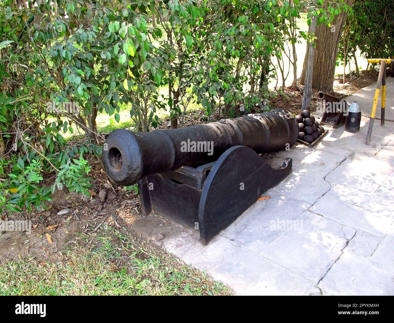 An ancient gun in Lima, Peru Stock Photo - Alamy