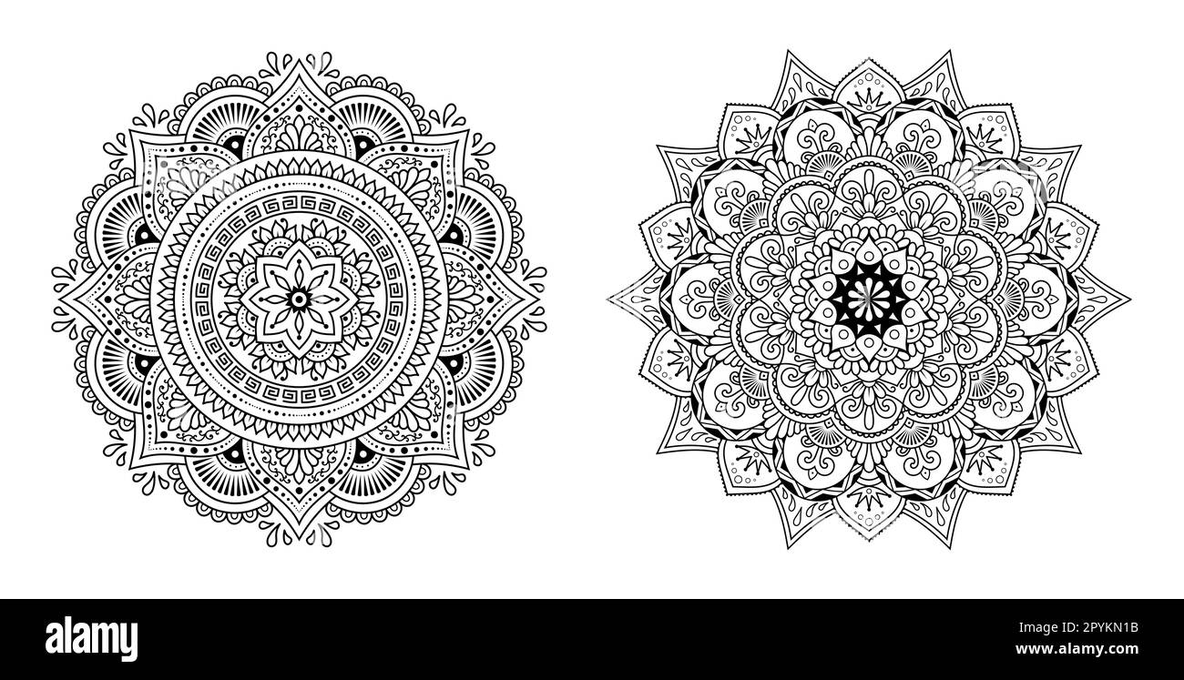 Flower Mandala. decorative elements.Islam, Arabic, Indian, Moroccan ...