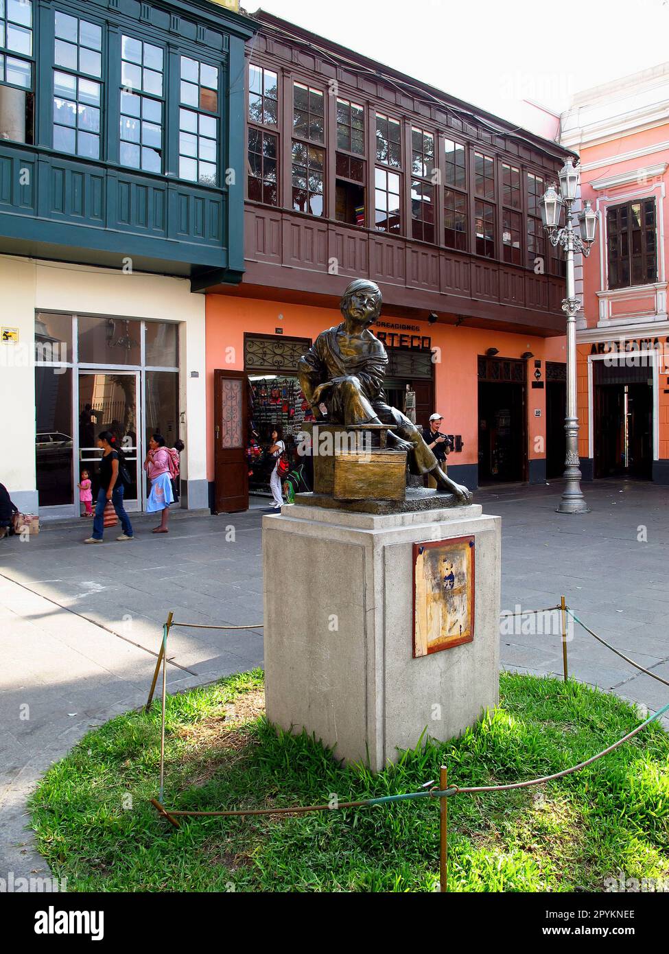 The statue in Lima city, Peru, South America Stock Photo - Alamy