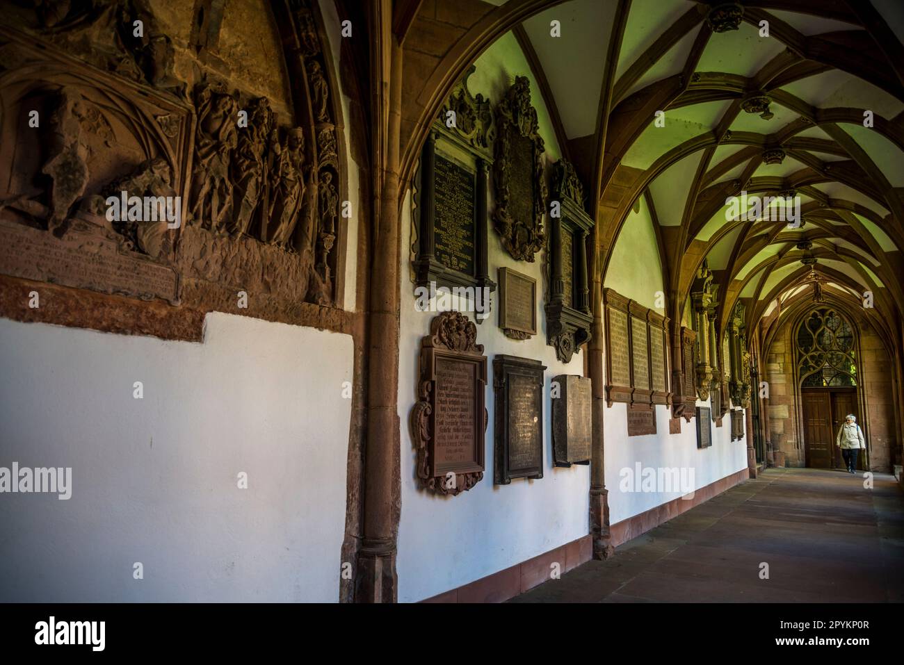 Cloister, Basel Minster, originally a Catholic cathedral and today a ...