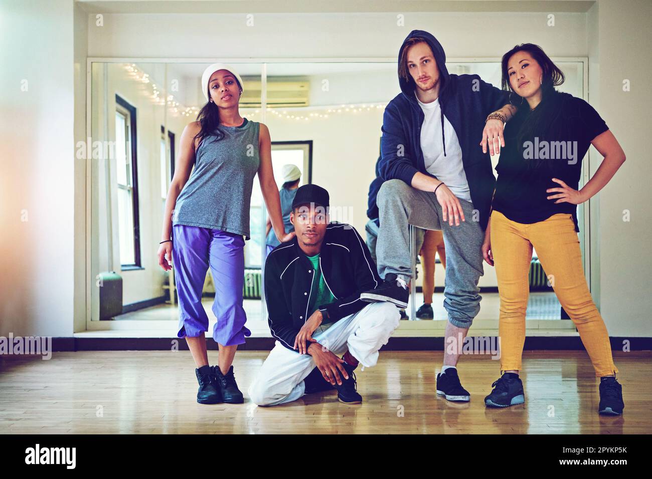 Dance championships, are you ready for us. a group of young friends ...